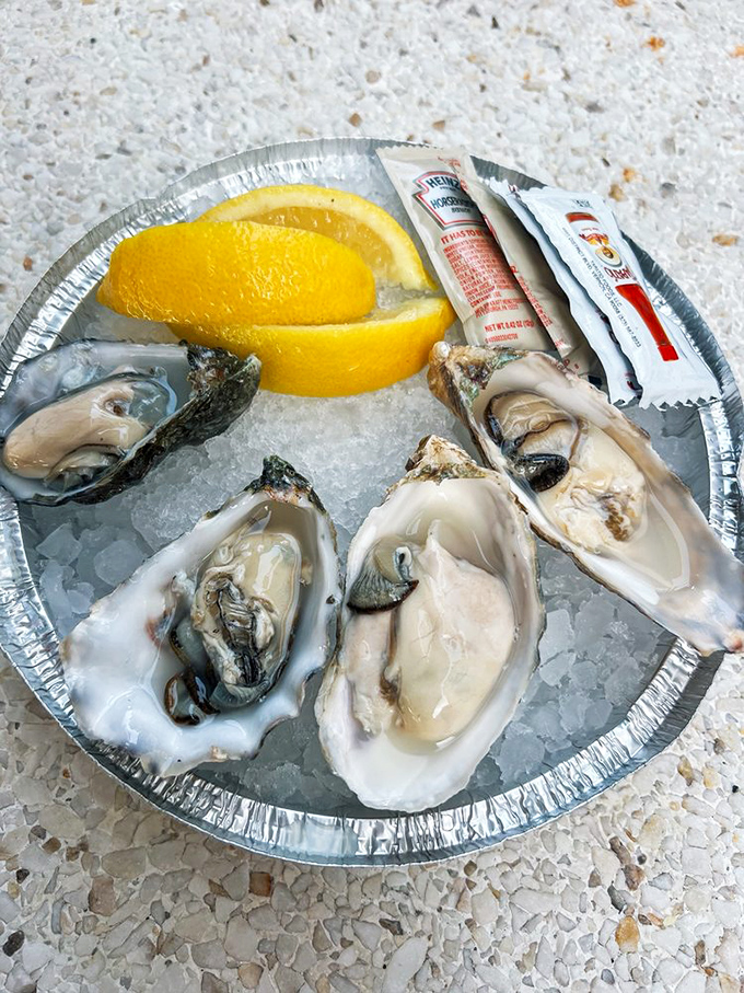 Oysters on ice, nature's perfect appetizer. Just add lemon, maybe a dash of hot sauce, and prepare for that perfect briny kiss.