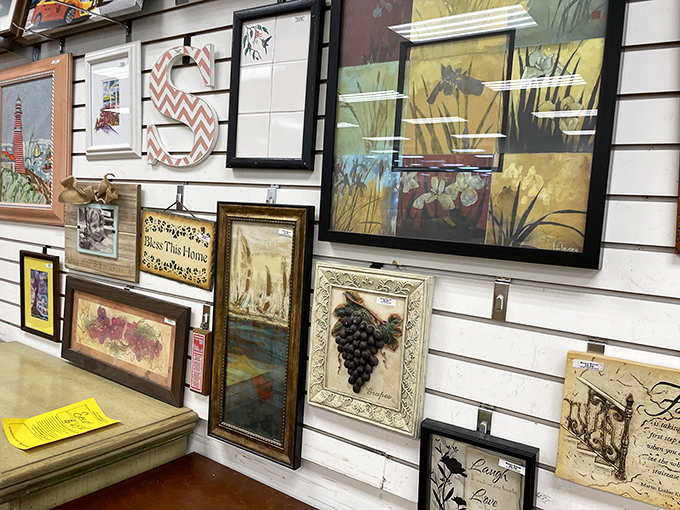 The wall of artwork offers instant home makeovers&mdash;from lighthouses to landscapes, your blank walls are begging for these bargains.