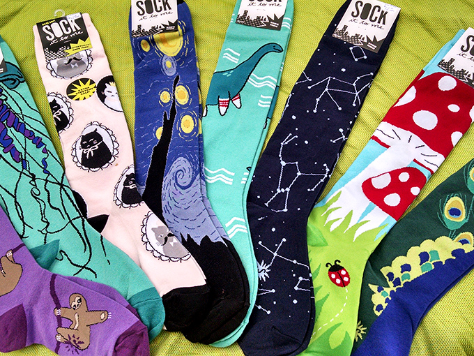 Sock drawer revolution! These aren't your standard white tubes&mdash;they're conversation starters that begin at your ankles.