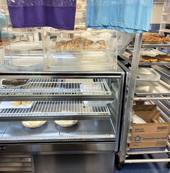 The pie display case&mdash;Michigan's version of a jewelry store window. Each shelf holds treasures more valuable than gold to those with a sweet tooth.