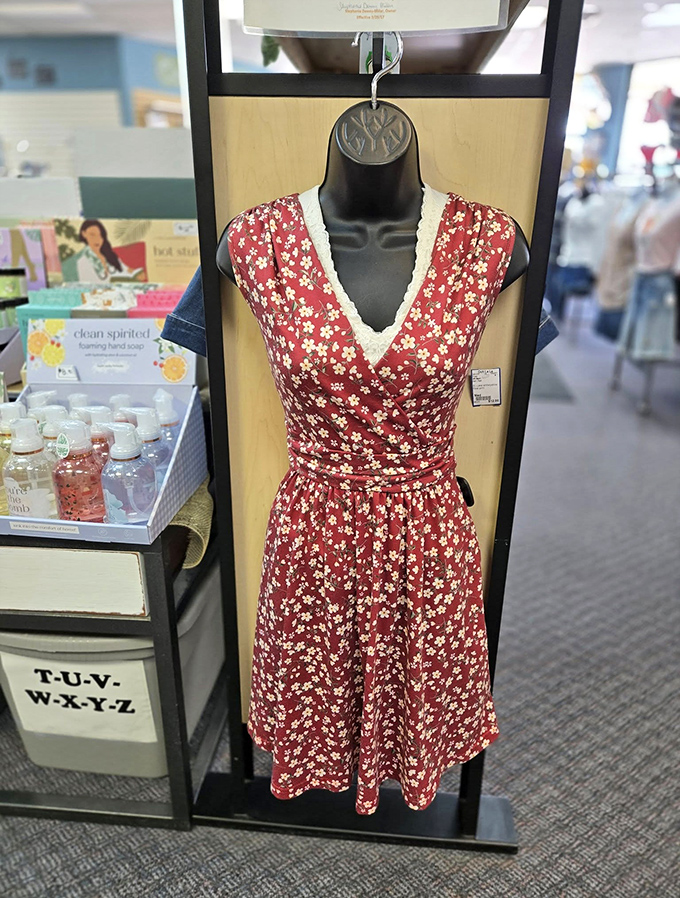 This wrap dress proves that floral patterns and flattering silhouettes never truly go out of style, especially at consignment prices.