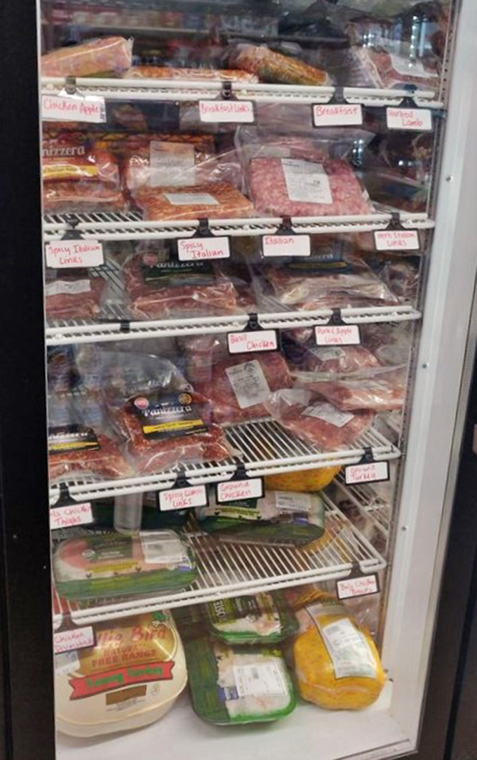 This meat case isn't just refrigerated storage&mdash;it's a protein library where sandwich scholars can study the foundations of their next masterpiece.