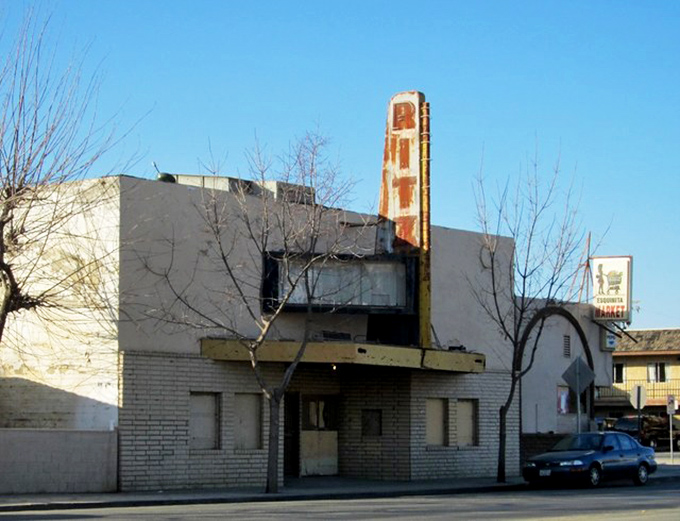 The Ritz Theatre's vintage marquee recalls a bygone era when small-town movie houses were the center of weekend entertainment.