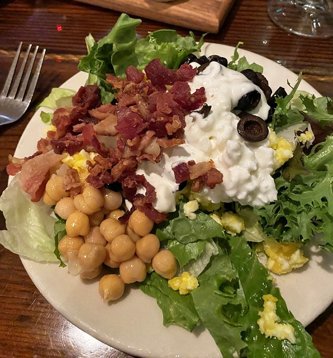 This salad practically screams health while drowning in bacon &ndash; the ultimate guilt-free indulgence meets reality check.