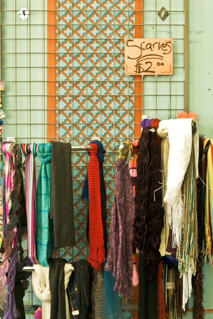 A rainbow of scarves at just $2 each&mdash;proof that adding color to your wardrobe doesn't require a rainbow of cash.