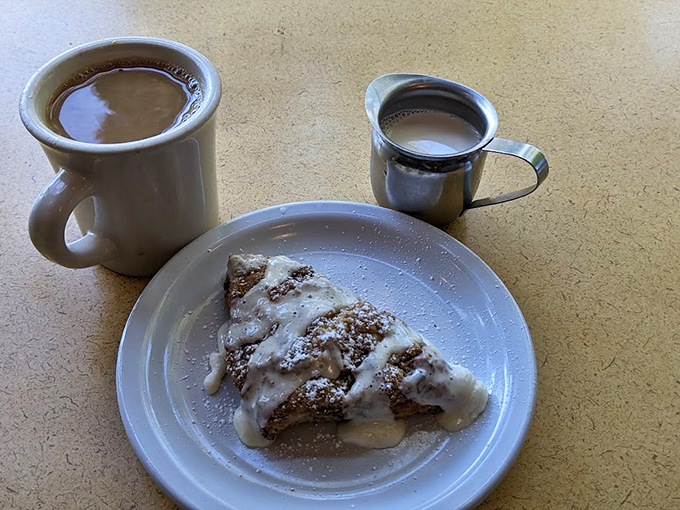 That scone with coffee is the breakfast equivalent of finding money in your pocket. Simple pleasures, perfectly executed.