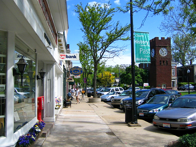 Hudson's sidewalks bloom with flowers and friendly faces&mdash;small-town charm where even errands feel like a pleasant social occasion.