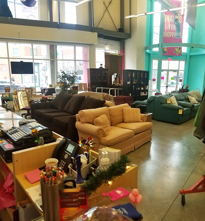 Sofa, so good! This furniture section could furnish an entire apartment for less than what you'd spend on a single new couch elsewhere.