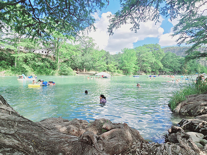 The Frio's swimming hole&mdash;where "refreshing" is Texan for "so cold it'll take your breath away but you'll jump in anyway."