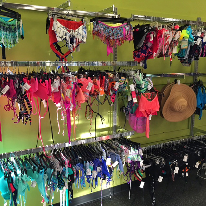 Summer's calling! Swimwear in every hue of the rainbow proves style doesn't take a vacation just because your budget does.