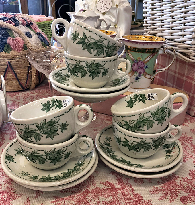 Grandma's kitchen comes alive in porcelain and pattern&mdash;these teacups have served stories alongside Earl Grey for generations.