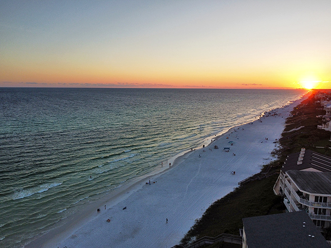 That magical moment when the sun takes its final bow and paints the sky in colors no filter could improve.