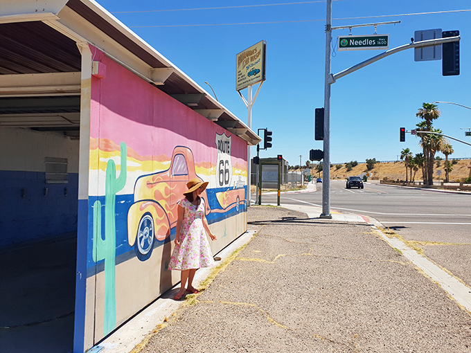 Colorful Route 66 murals transform ordinary buildings into Instagram-worthy backdrops. Desert towns understand that sometimes you need to paint your own excitement.