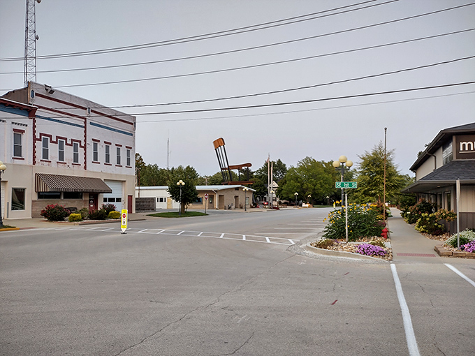 Where else can you stand at an intersection and spot three world records without turning your head?