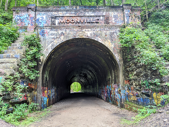 The Moonville Tunnel: where graffiti artists and ghost hunters find common ground in southeastern Ohio.