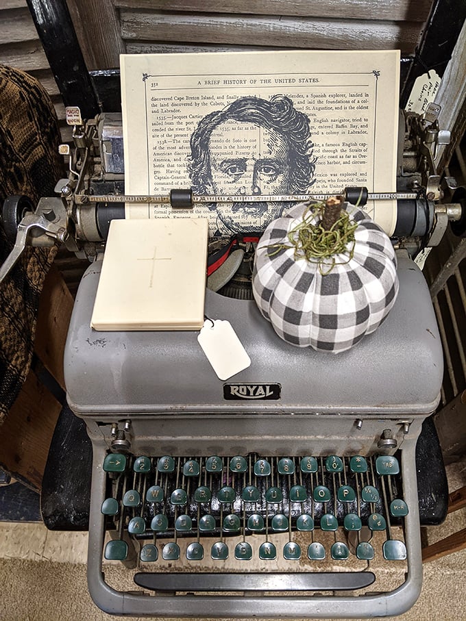 A Royal typewriter becomes canvas for literary history &ndash; where Lincoln's portrait reminds us some words are worth more than 280 characters.