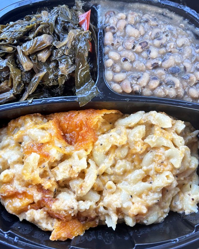 Collard greens, black-eyed peas, and mac and cheese &ndash; the side dish dream team that could easily steal the spotlight from any main course.
