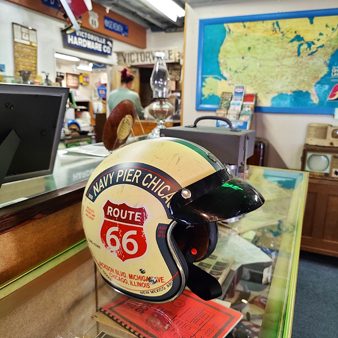 Safety gear from when danger was part of the adventure, not a lawsuit.