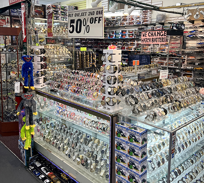 Time stands still at the watch counter, where you can find a timepiece for every wrist and occasion without breaking the bank.