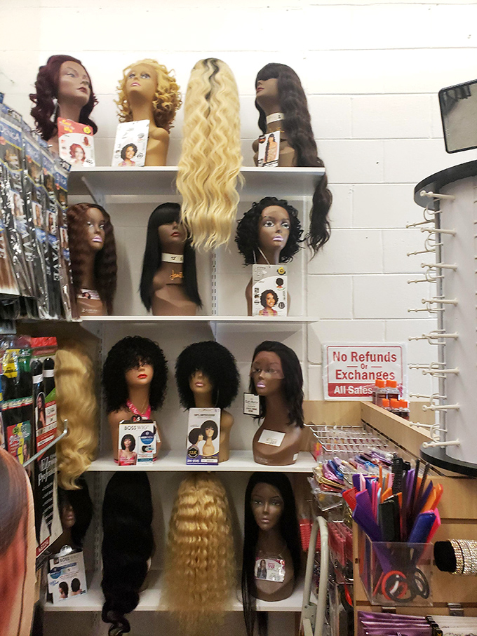 The wig display showcases personality transformations waiting to happen &ndash; from subtle enhancements to bold reinventions.