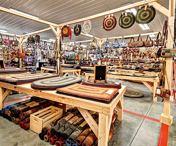 Handwoven rugs and baskets showcase craftsmanship that laughs in the face of our disposable culture. These beauties are built to last.