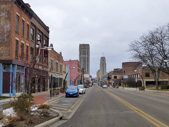 Battle Creek's downtown rises like a phoenix, mixing historic charm with modern ambition beautifully.