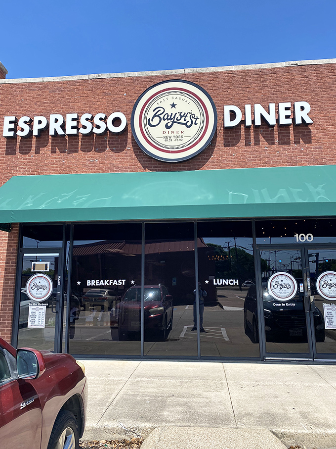 Bay34th Street Diner's brick facade and green awning give no hint of the breakfast revelations waiting inside.