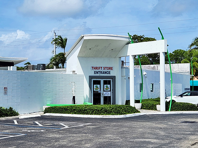 Clean, professional storefront promises organized shopping - no digging through messy piles here.