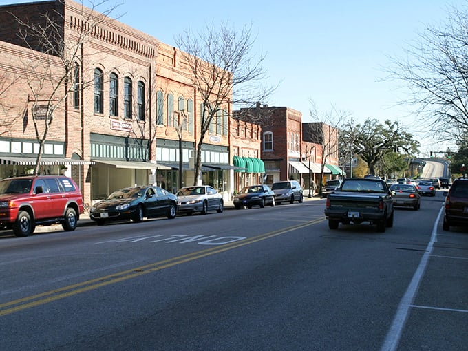 Conway's charming downtown invites exploration without exploitation. These buildings house shops with prices as friendly as the shopkeepers.