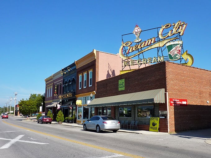 Cookeville's vintage neon signs glow with the promise of good times and even better prices.