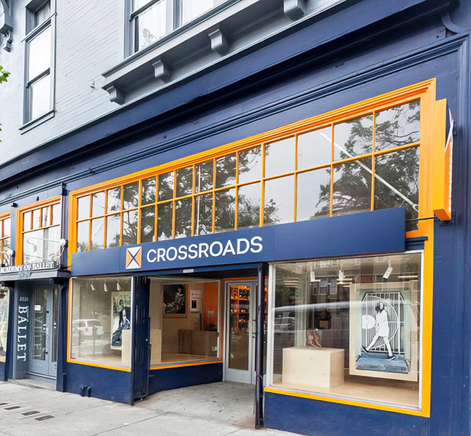 Crossroads Trading's sleek Castro district storefront brings boutique vibes to secondhand shopping - San Francisco style at work.
