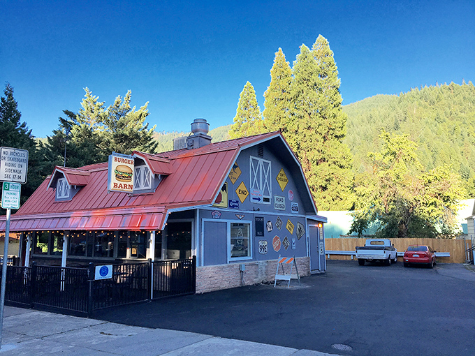 Dunsmuir nestles in its mountain canyon like a model train village come to life.