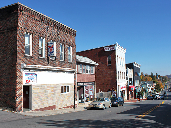 Frostburg's main street buildings have weathered countless mountain winters&mdash;just like the resilient retirees who call this affordable town home.