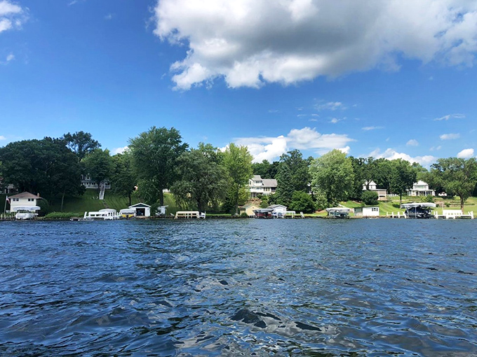 Green Lake's resort grounds are so perfectly manicured, even the ducks seem to mind their manners here.