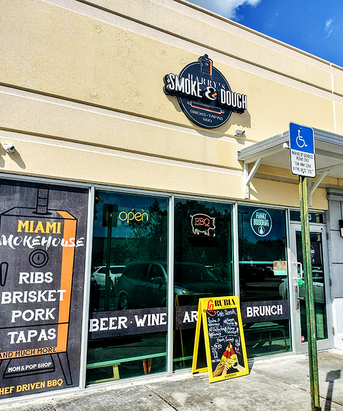 Harry's sleek Miami storefront proves that modern barbecue can honor tradition while embracing contemporary style.