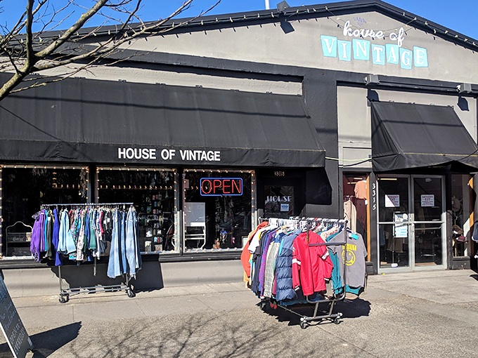 House of Vintage's understated exterior gives no hint of the decades of fashion history waiting to be discovered inside.