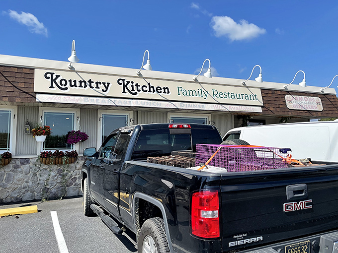 Stone foundation restaurant that looks exactly like where locals would hide their best breakfast secret.