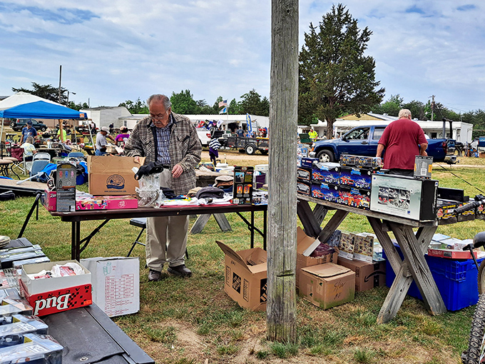 Massaponax spreads across the field like Virginia's biggest outdoor yard sale extravaganza. 