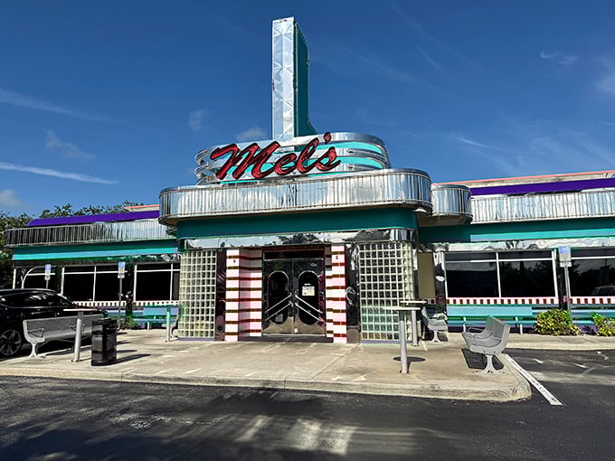 Turquoise dreams and chrome schemes create the perfect backdrop for America's favorite frozen treat.