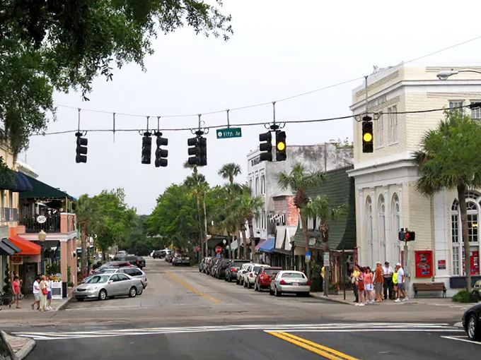 Mount Dora's storybook downtown enchants visitors with antique shops and cafes nestled among historic buildings.