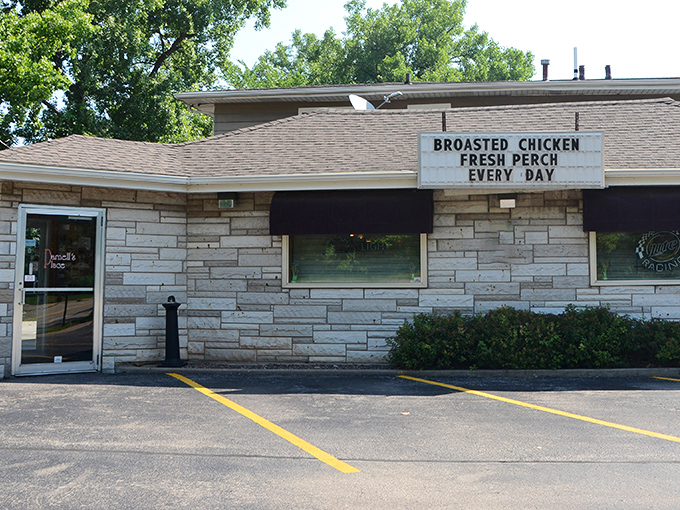 Parnell's stone exterior promises the kind of solid, dependable comfort food that builds lifelong customer loyalty.