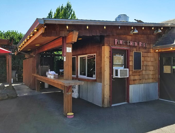 This rustic wooden shack embodies everything authentic about barbecue culture, where simplicity meets smoky perfection beautifully.