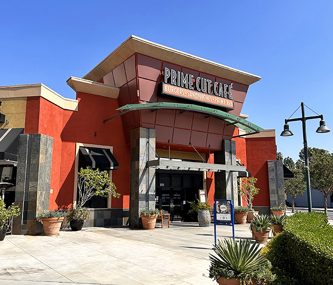 Prime Cut Caf&eacute;'s modern exterior brings steakhouse traditions into the 21st century &ndash; no cowboy hats required.