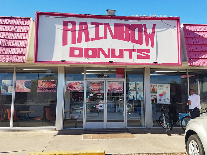 Rainbow Donuts' cheerful pink sign has been brightening McDowell Road longer than most Phoenix residents can remember.