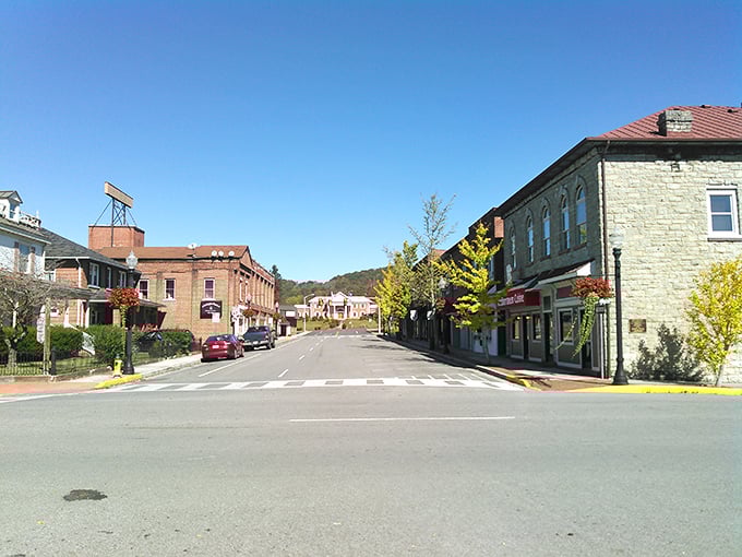 Richlands' scenic mountain backdrop frames a town where prices haven't climbed as high as the peaks.