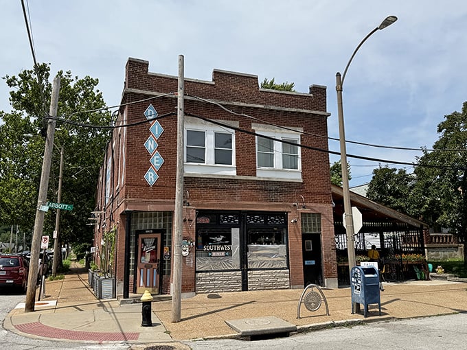 Southwest Diner's cheerful mascot waves hello to anyone craving comfort food with a smile.