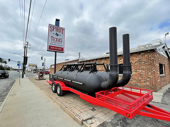 That massive smoker trailer isn't just equipment &ndash; it's a Texas-sized promise of authentic BBQ coming your way.