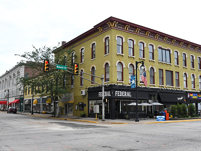 Federal architecture that commands respect while inviting exploration of its stately halls and chambers.