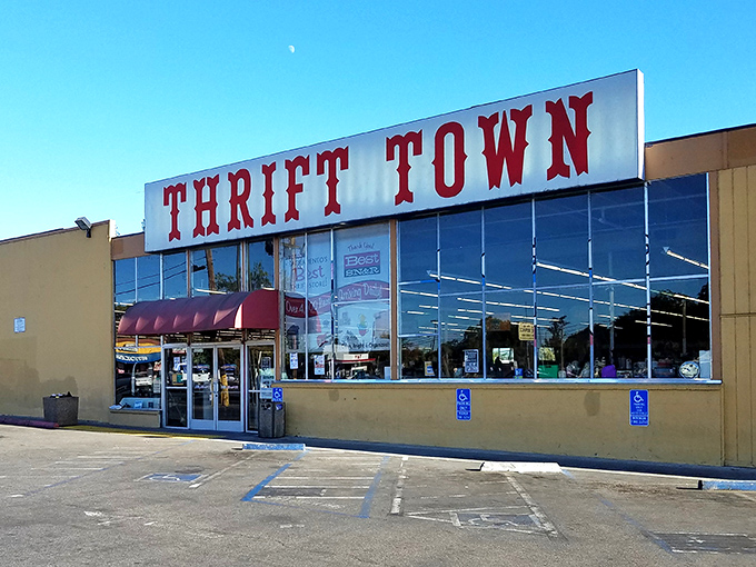 Thrift Town lives up to its name with enough merchandise to stock a small city's worth of closets.
