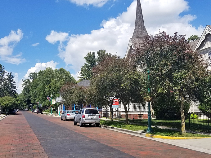 Zionsville's tree-lined streets and historic church steeples create postcard-perfect views that somehow don't require a postcard-perfect bank account.